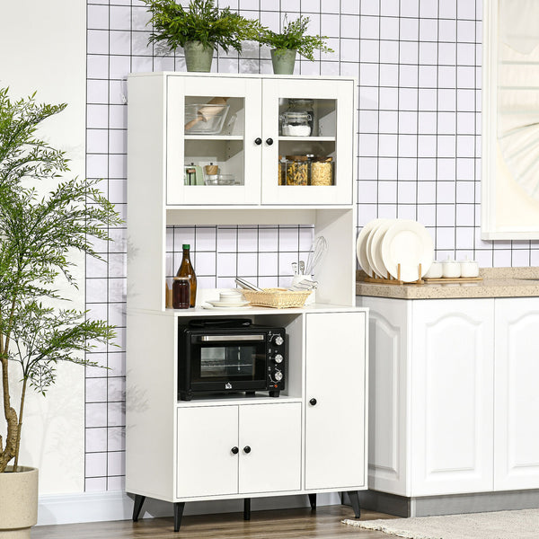 Hazel Kitchen Storage Pantry Cupboard - White | Larders Direct ...