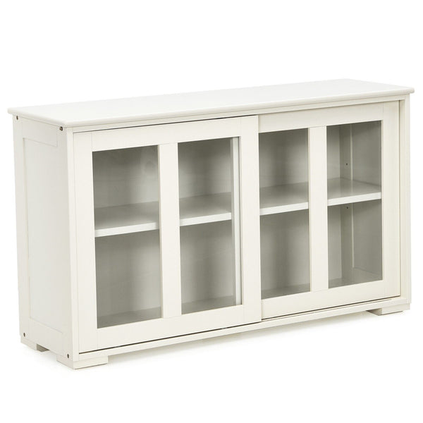 Kayce Kitchen Storage Cupboard - White | Larders Direct - Larders Direct