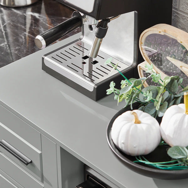 Joey Kitchen Storage Trolley - Grey - Larders Direct