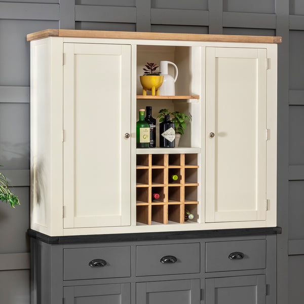 Yanah Kitchen Storage Pantry Cupboard - Cream | Larders Direct ...