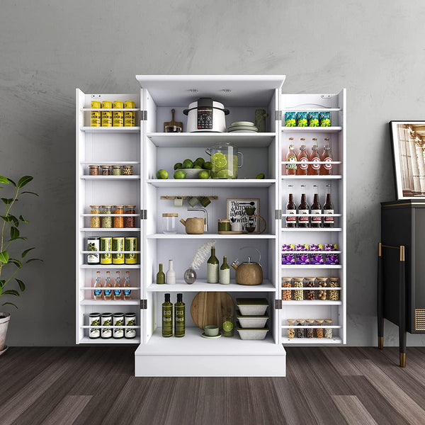 Ryland Kitchen Storage Pantry Cupboard - White | Larders Direct ...